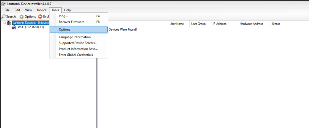 Tunnel Testing one (1) NET485 Device via Ethernet – Grid Connect