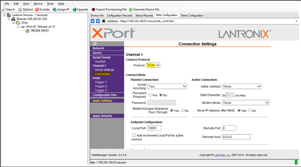 Tunnel Testing Two (2) NET485 Devices – Grid Connect